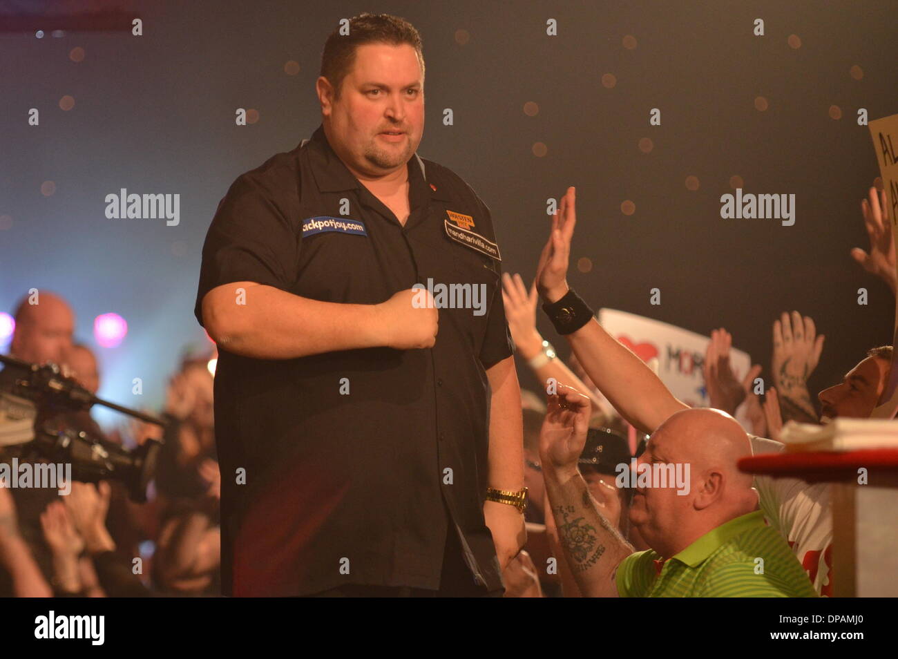 Frimley Green, UK. 10th Jan, 2014. Alan Norris during the Quarter ...