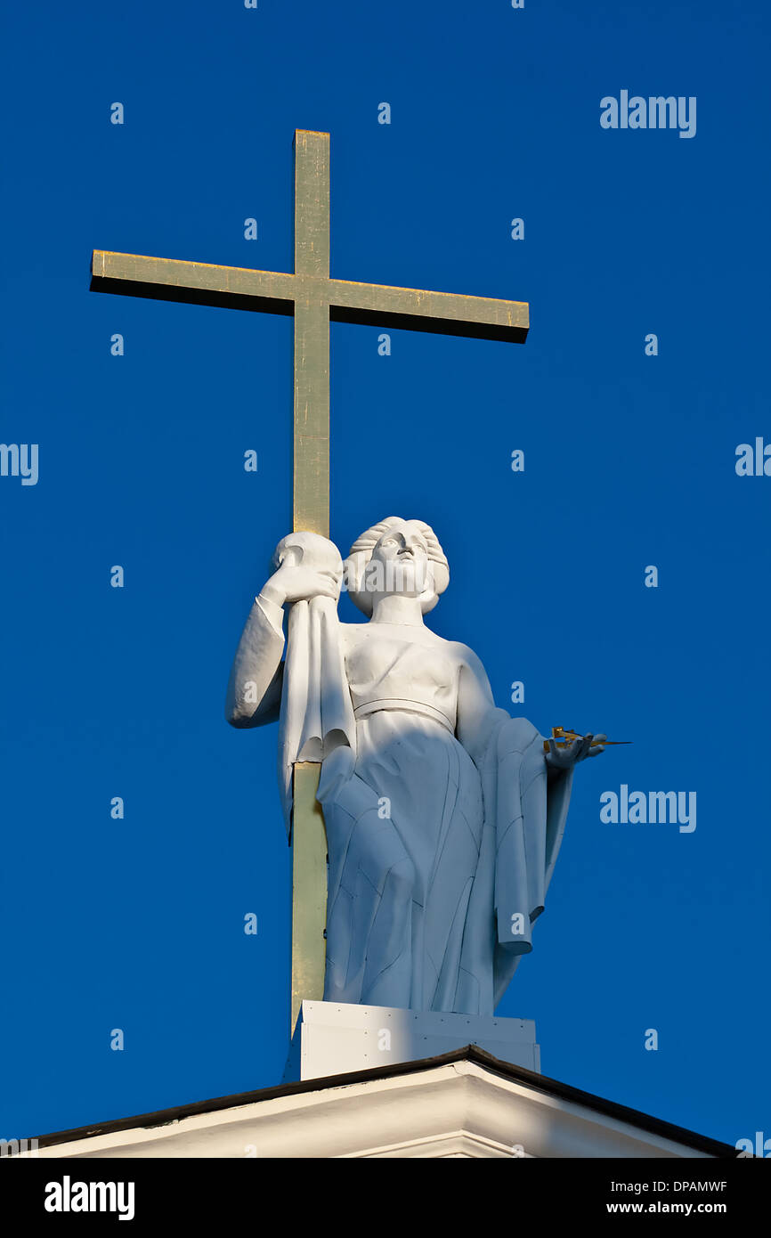 Statue of St. Helena in the Cathedral. Vilnius, Lithuania Stock Photo ...
