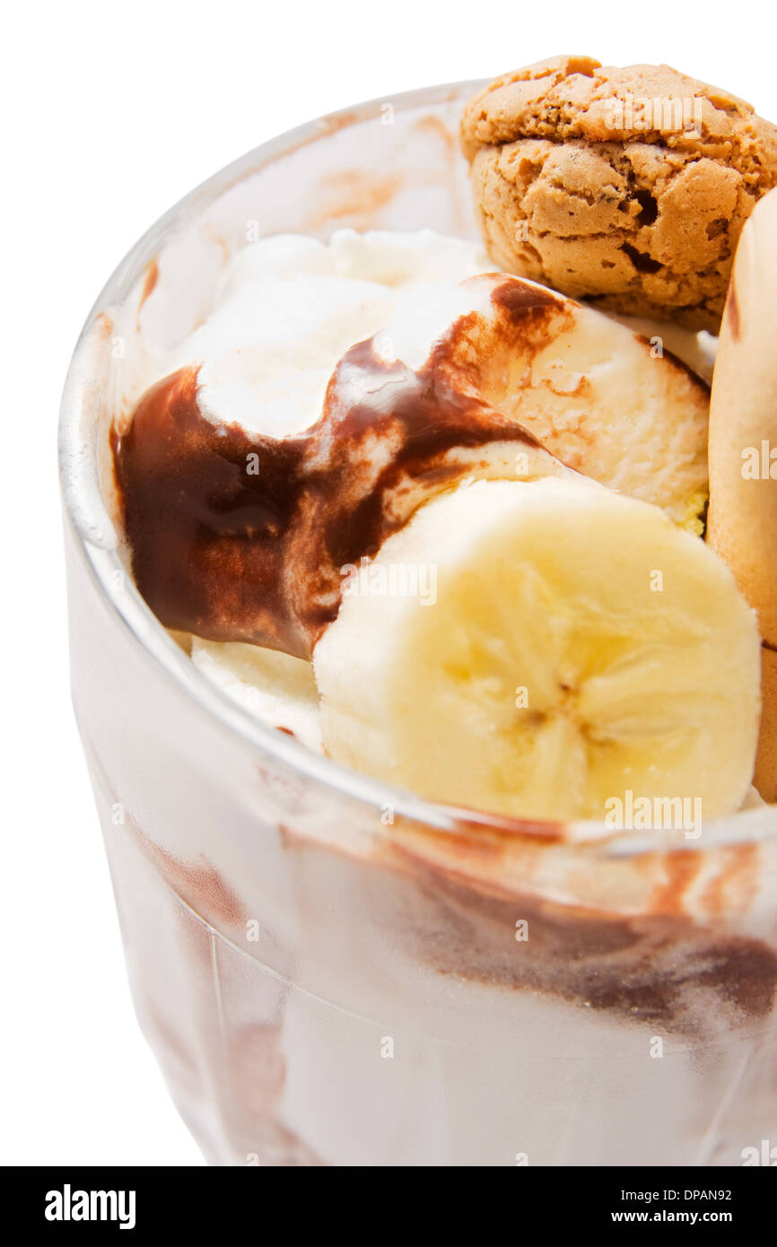 Delicious sundae isolated Stock Photo - Alamy