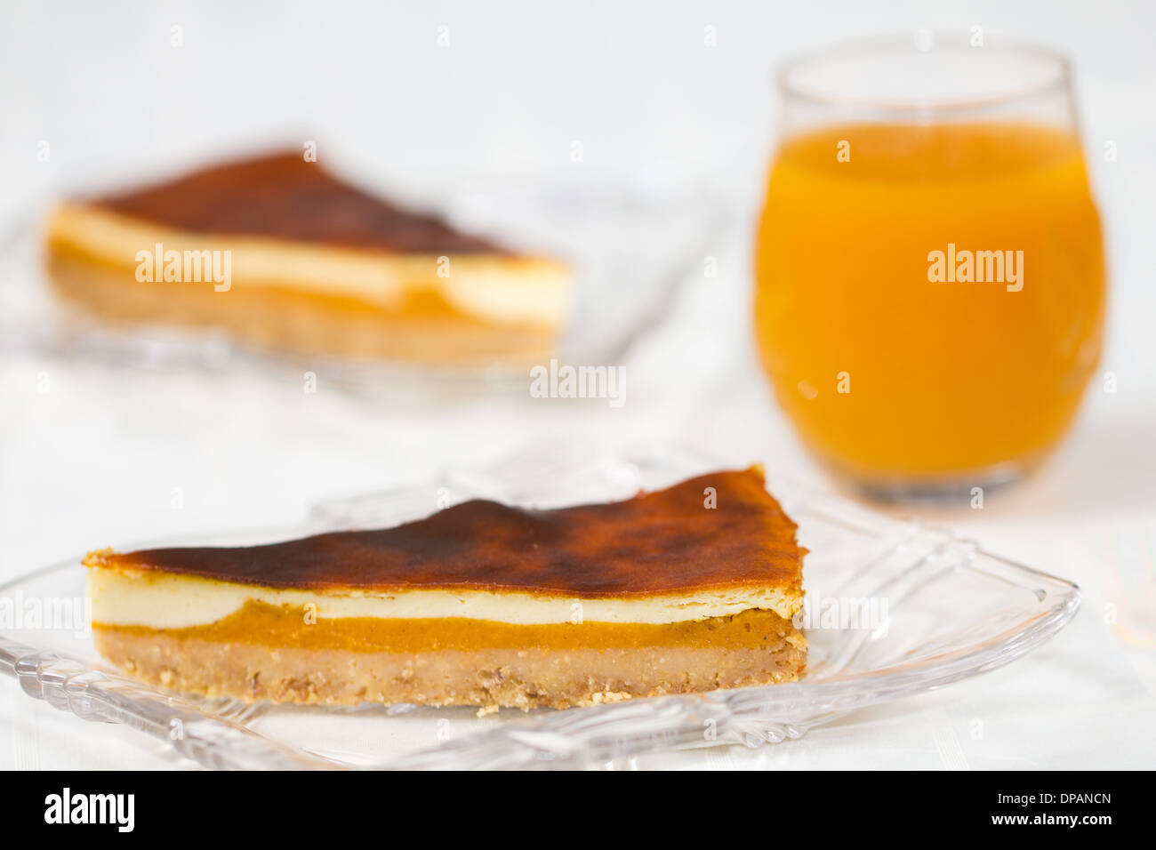 One slice of pie dessert ready to eat Stock Photo - Alamy