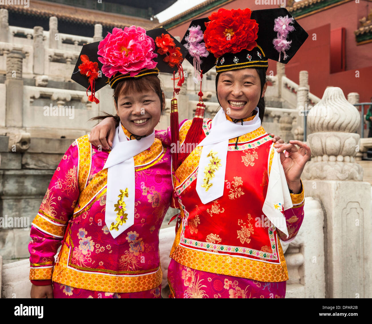Woman in costume from qiang dynasty on male and female hi-res stock ...