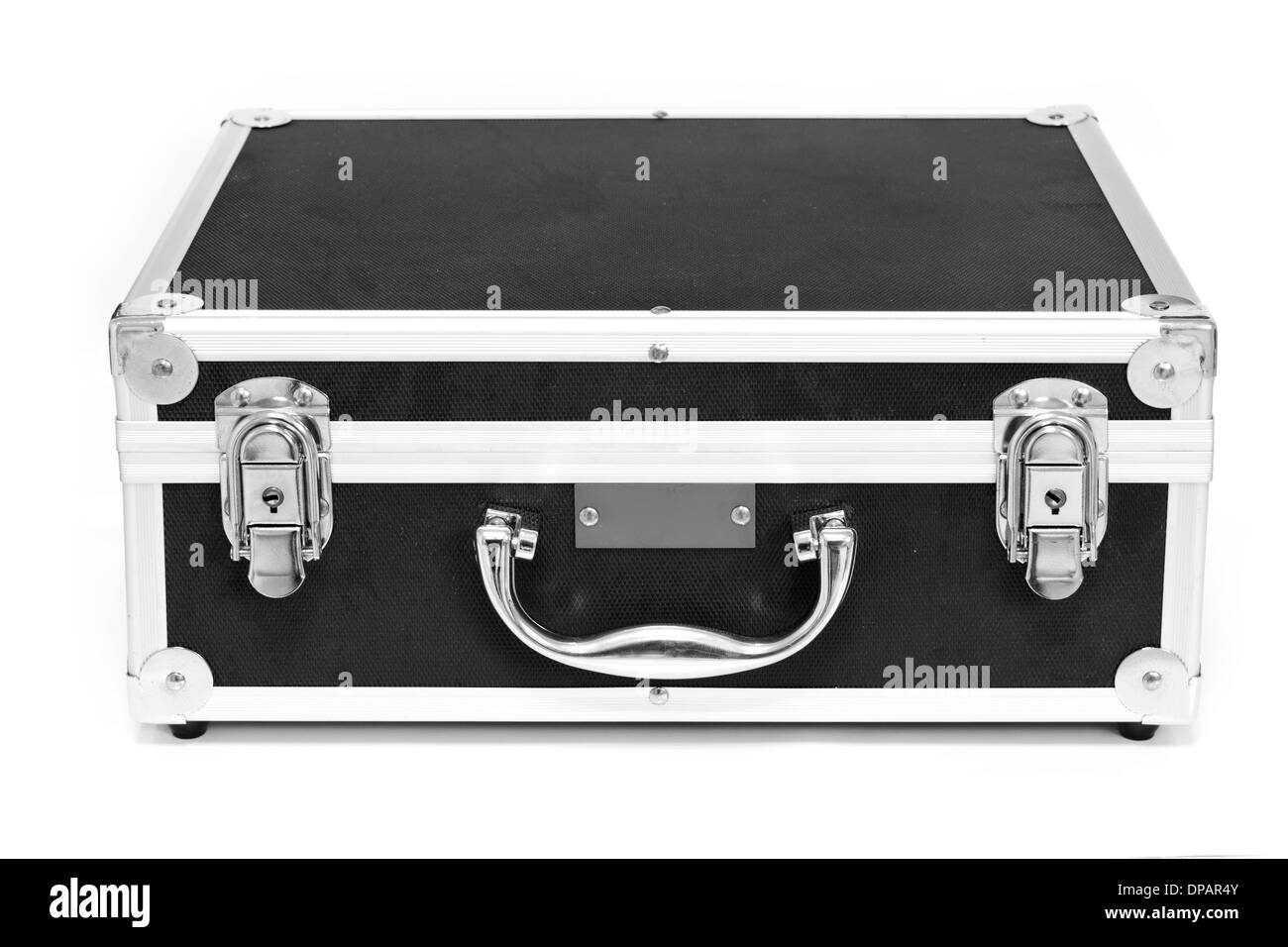 Black suitcase isolated over white Stock Photo - Alamy
