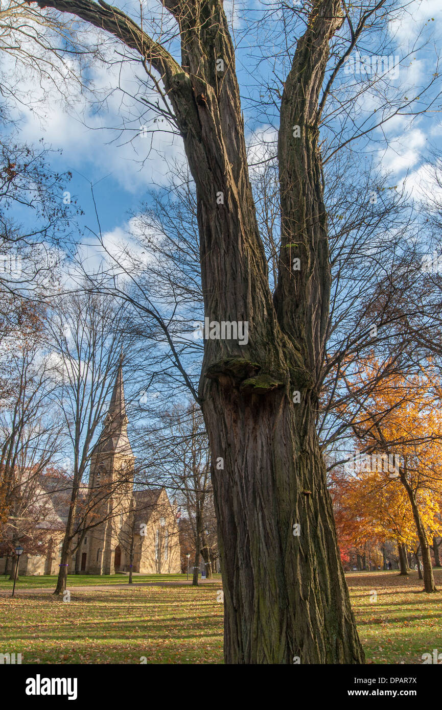 Kenyon College campus, Gambier, OH. Church of the Holy Spirit Stock ...
