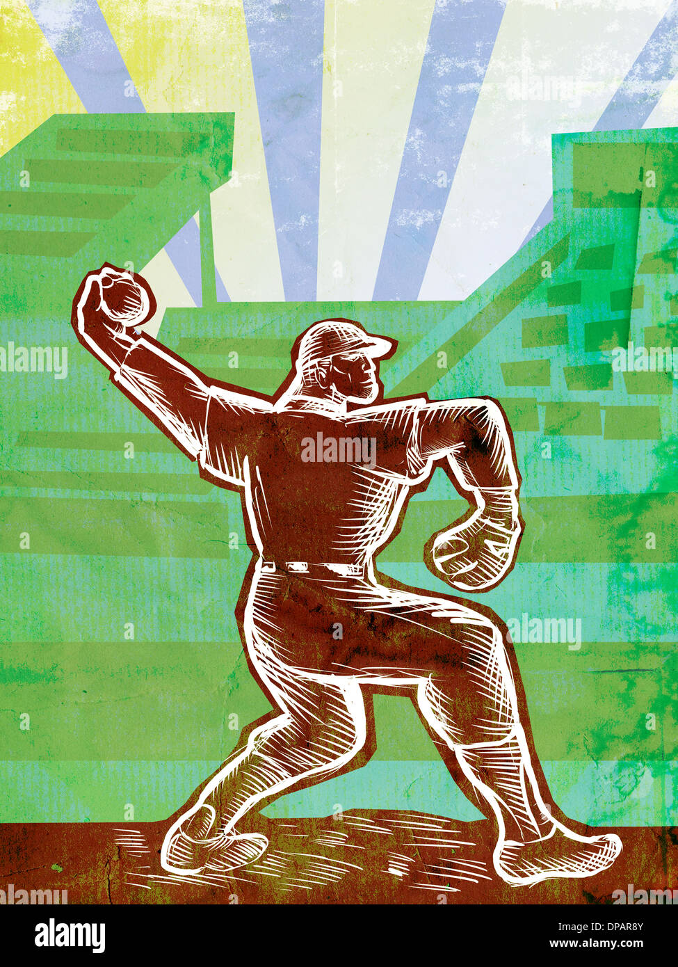 Baseball painting hi-res stock photography and images - Alamy