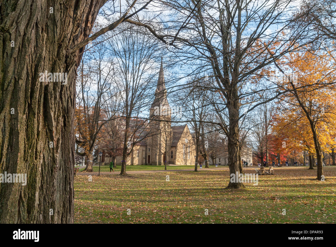 Kenyon College campus, Gambier, OH. Church of the Holy Spirit Stock ...