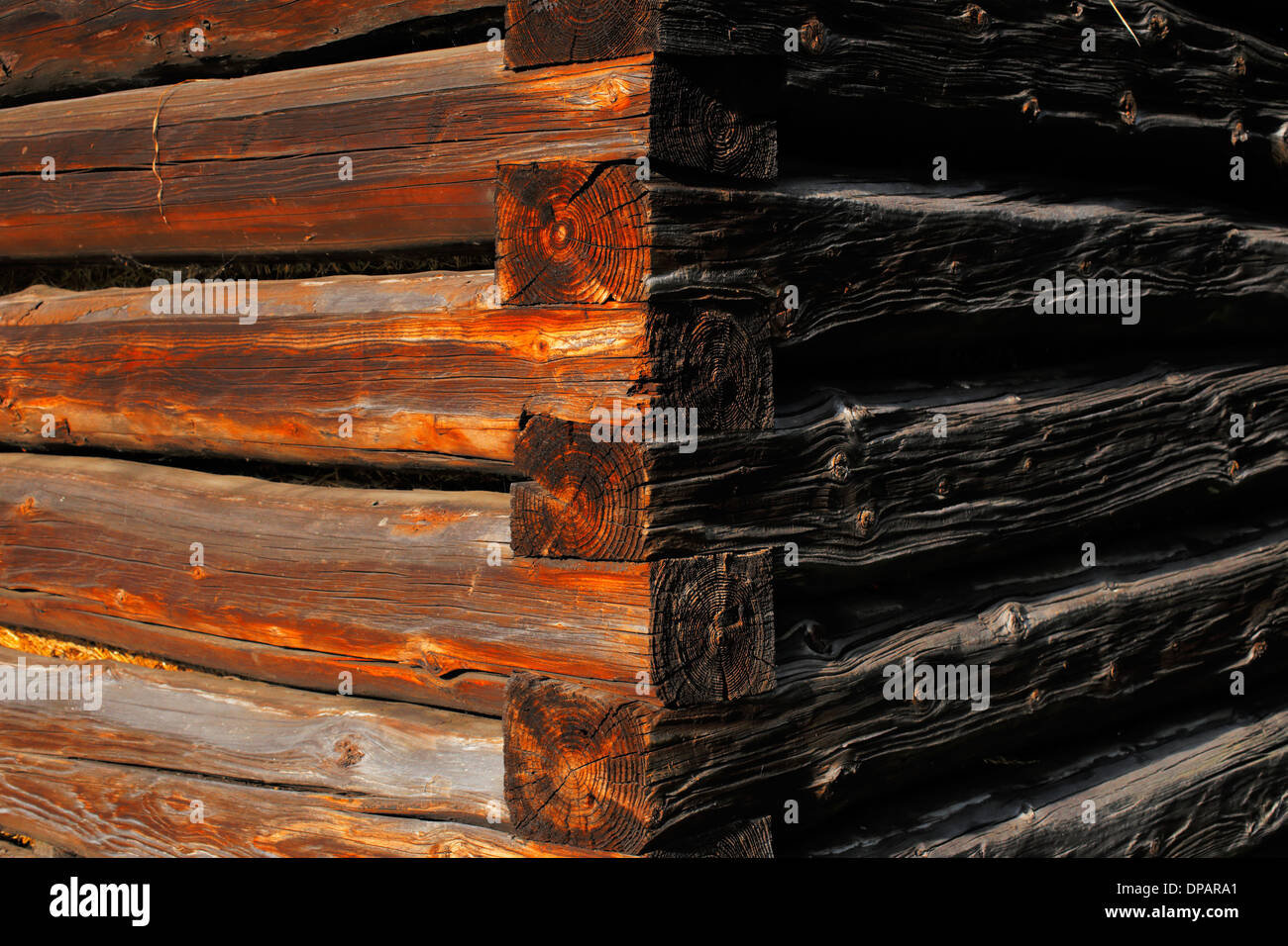 Natural details of sun dried wood of a 100 years old barn Stock Photo ...