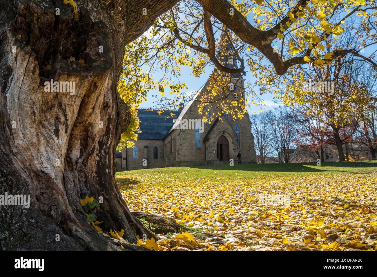 Kenyon College campus, Gambier, OH. Church of the Holy Spirit Stock ...