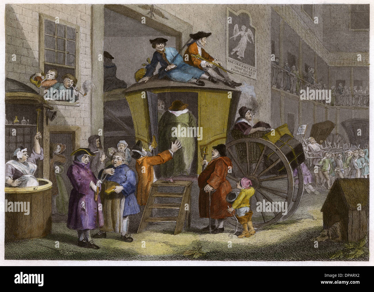 Inn Yard - Hogarth Stock Photo - Alamy