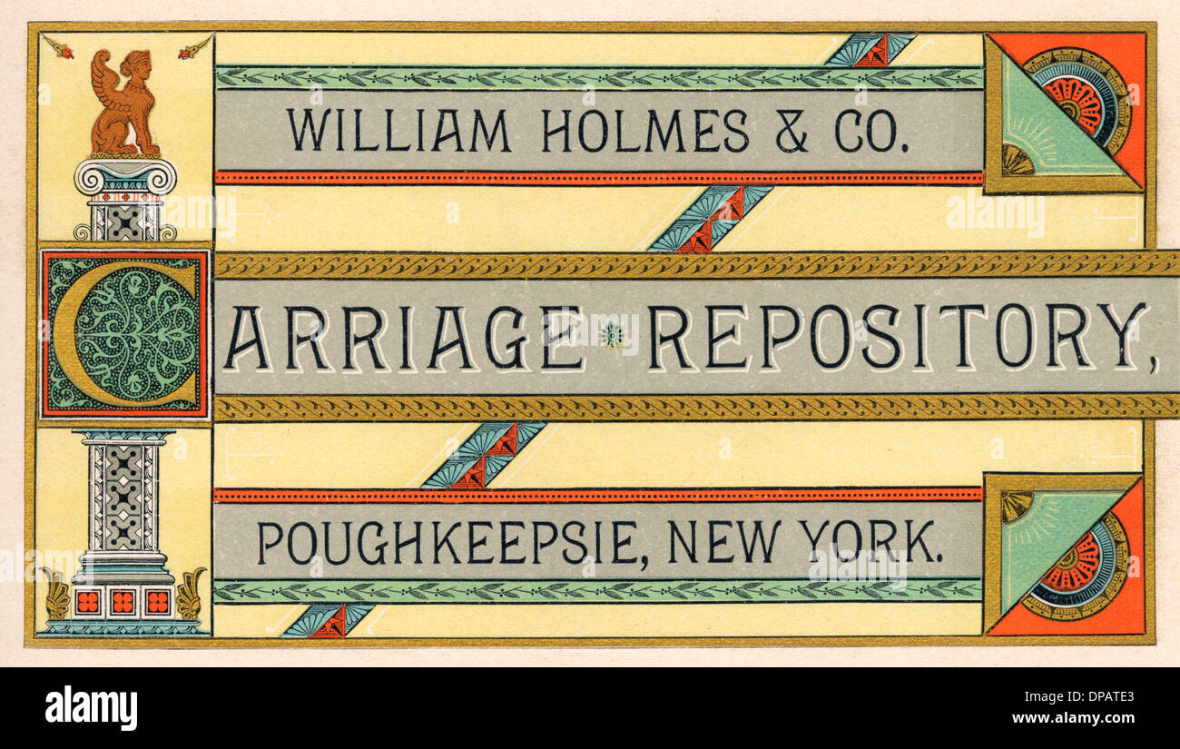 CARRIAGE TRADE CARD Stock Photo - Alamy