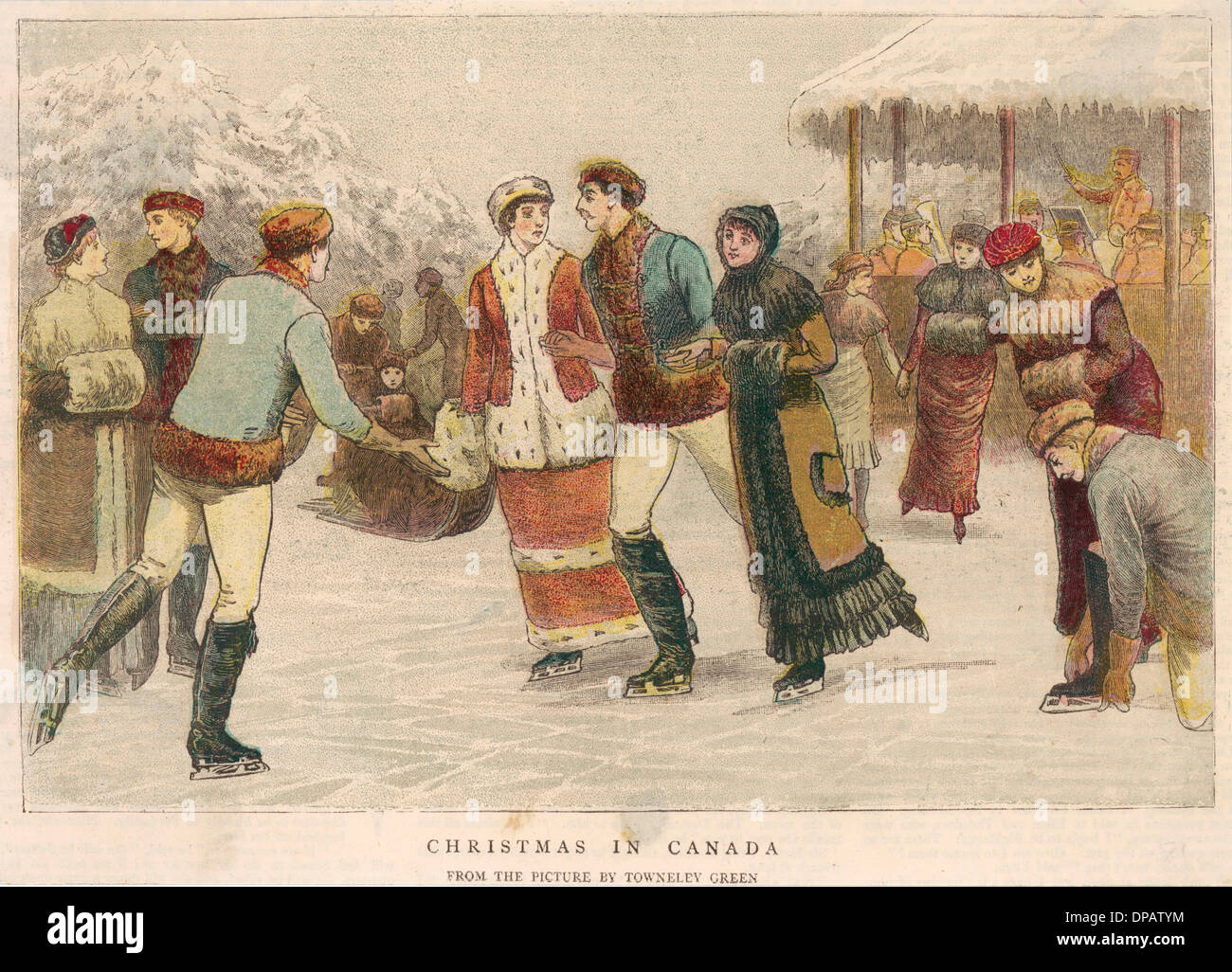 Victorian skating scene hi-res stock photography and images - Alamy