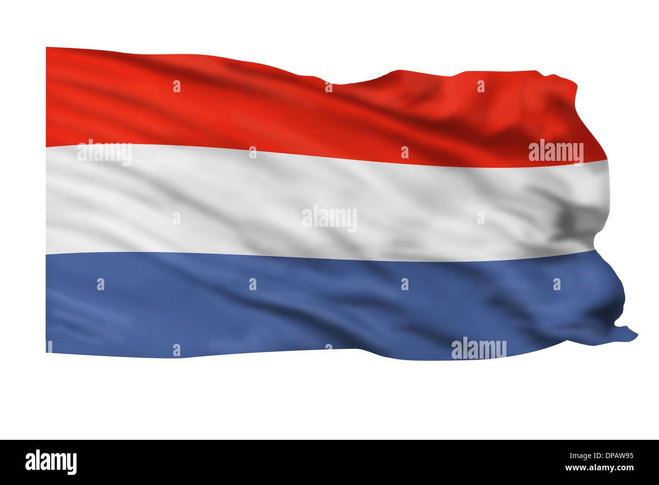 Flag of the Netherlands flying high in the sky Stock Photo - Alamy