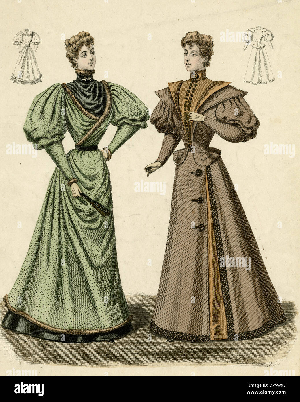 1890s costume hi-res stock photography and images - Alamy