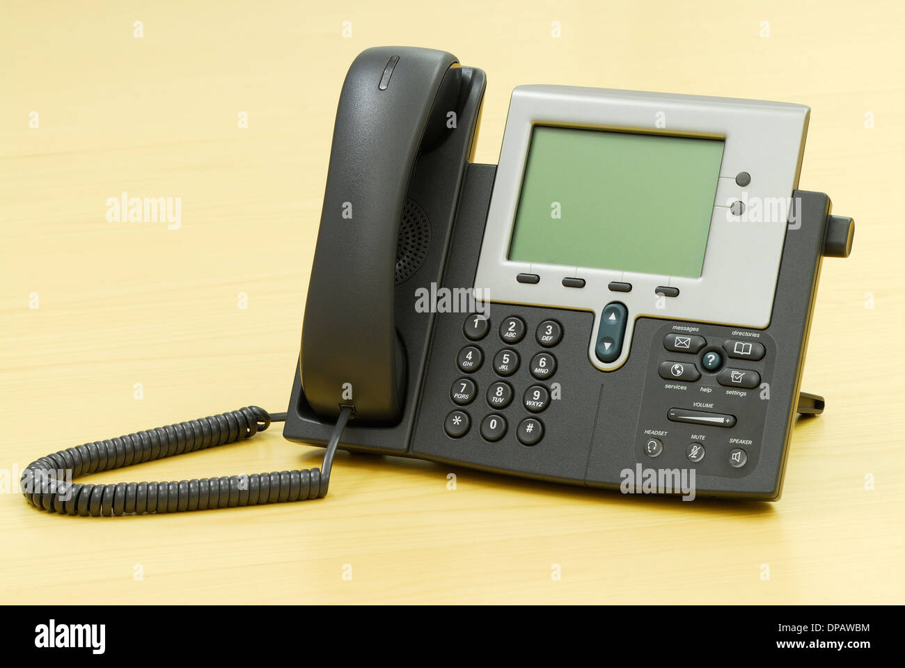 Modern digital VoIP phone Stock Photo - Alamy
