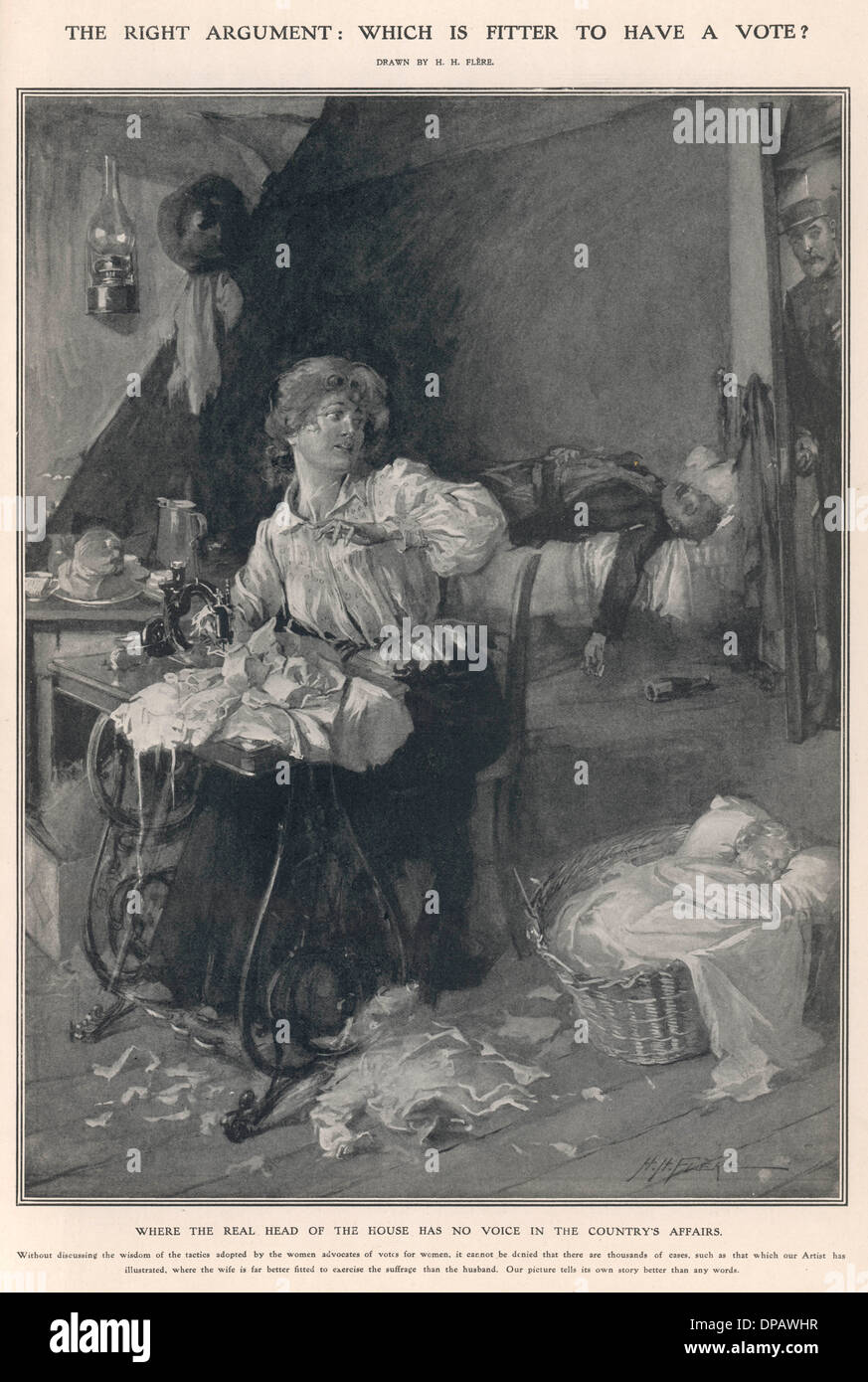 ILL-TREATED WIFE 1908 Stock Photo - Alamy