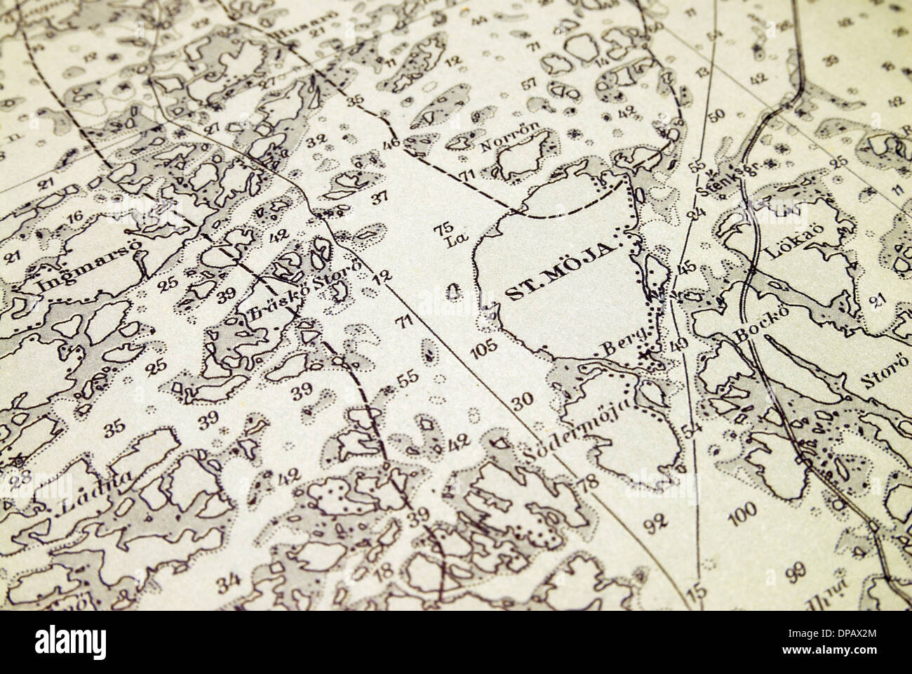 Stockholm archipelago map hi-res stock photography and images - Alamy