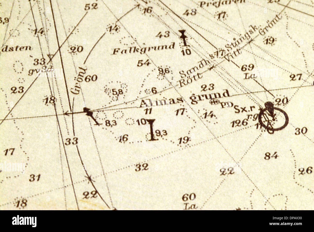 Stockholm archipelago map hi-res stock photography and images - Alamy