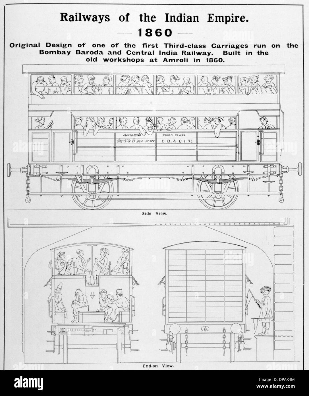Indian 3Rd Class Coach Stock Photo - Alamy