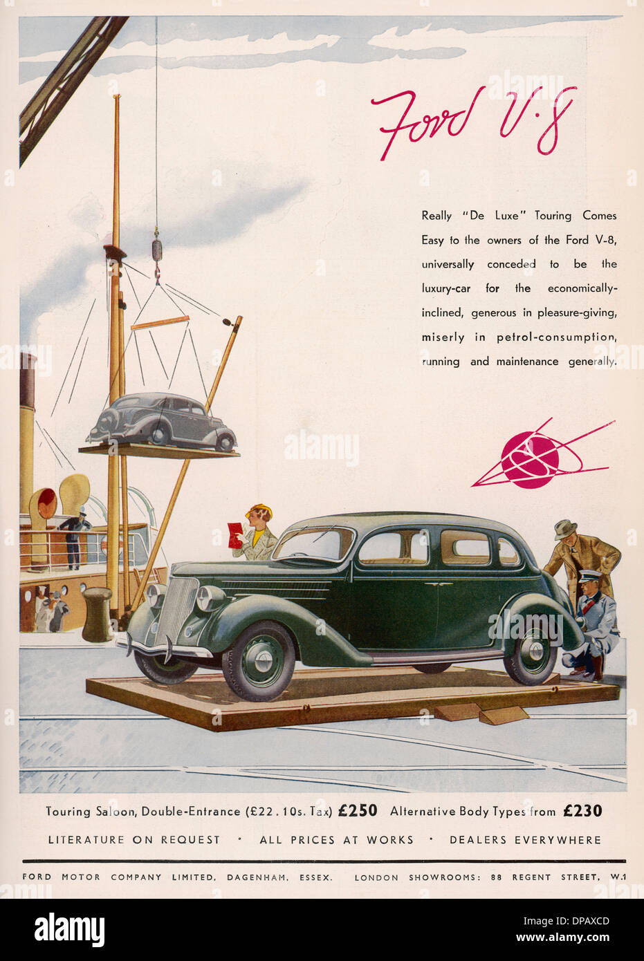 TAKING CAR ON FERRY Stock Photo - Alamy