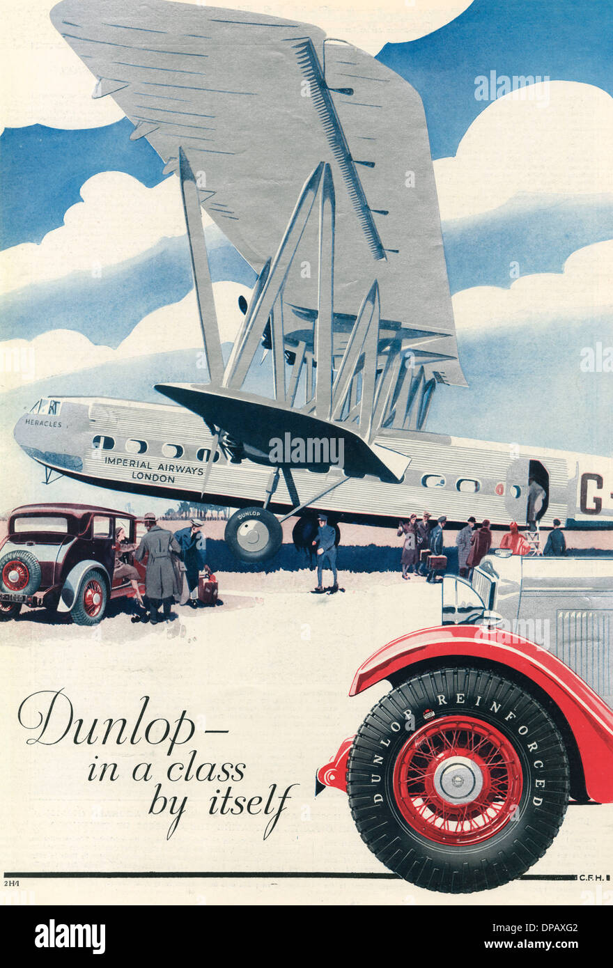 DUNLOP TYRE ADVERT 22 Stock Photo - Alamy