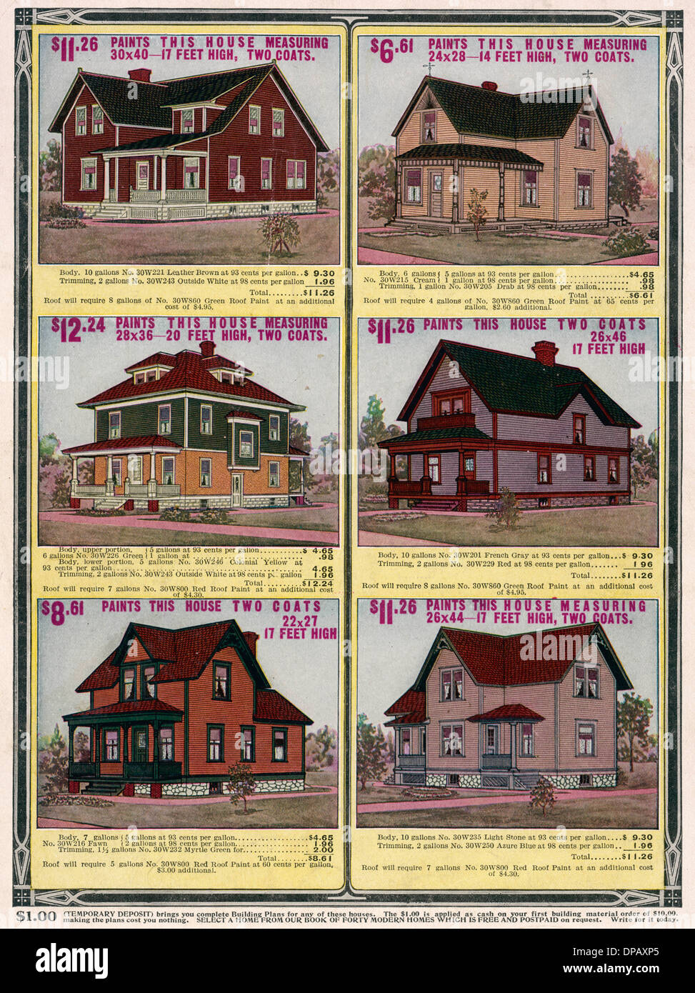 AMERICAN DOMESTIC HOUSES Stock Photo - Alamy