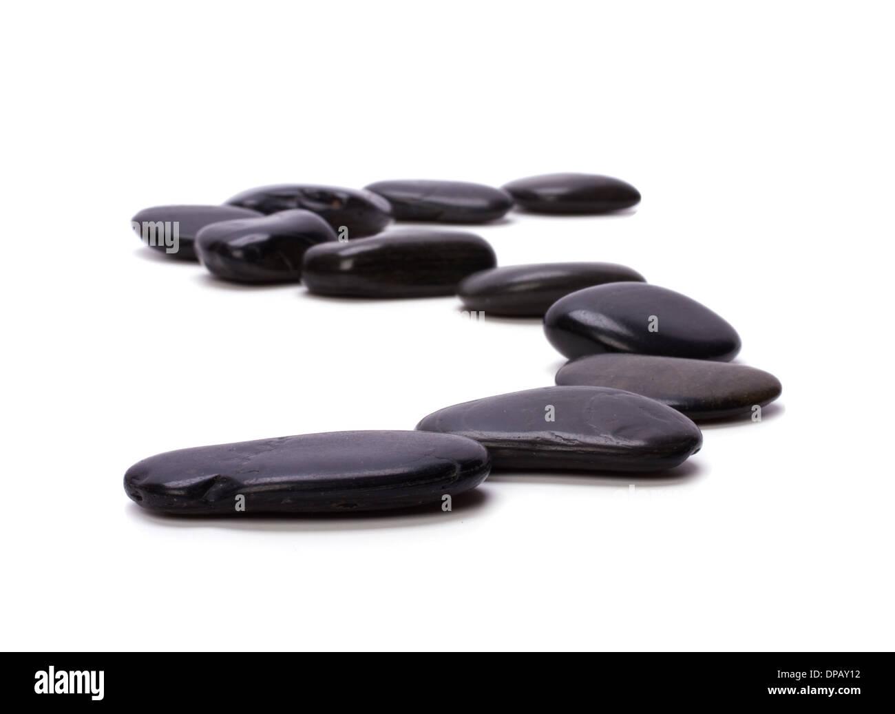 Pebbles road Cut Out Stock Images & Pictures - Alamy