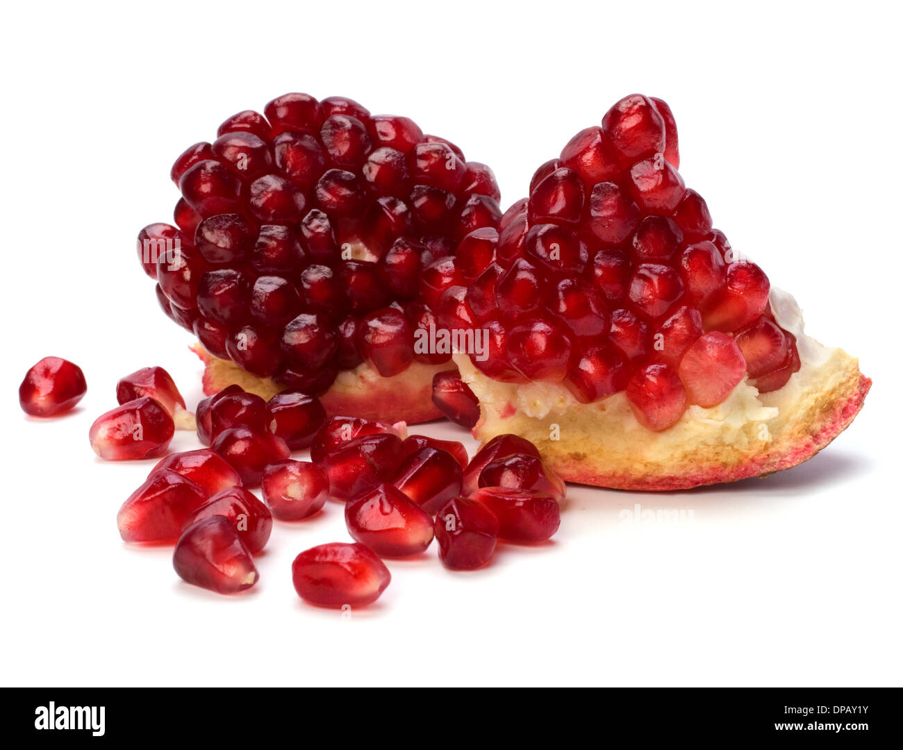 pomegranate isolated on white background Stock Photo - Alamy