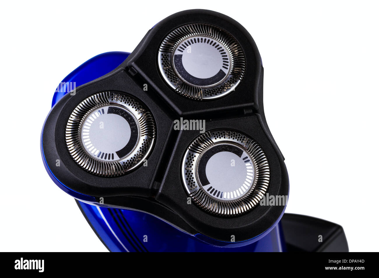 blue electric razor isolated on white background Stock Photo - Alamy