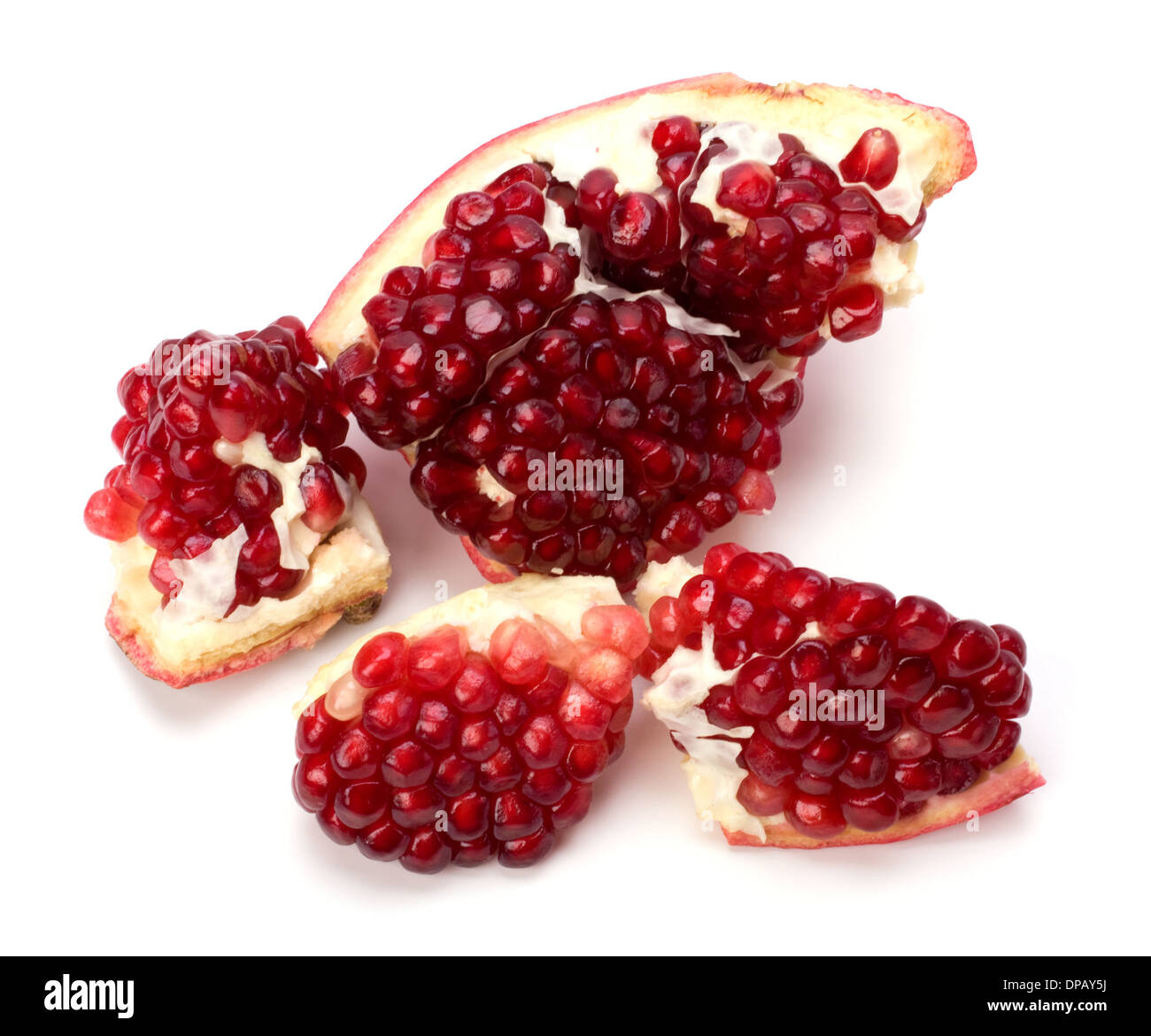 pomegranate isolated on white background Stock Photo - Alamy