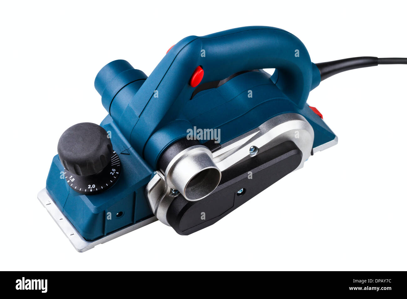 power planer isolated on white background Stock Photo - Alamy