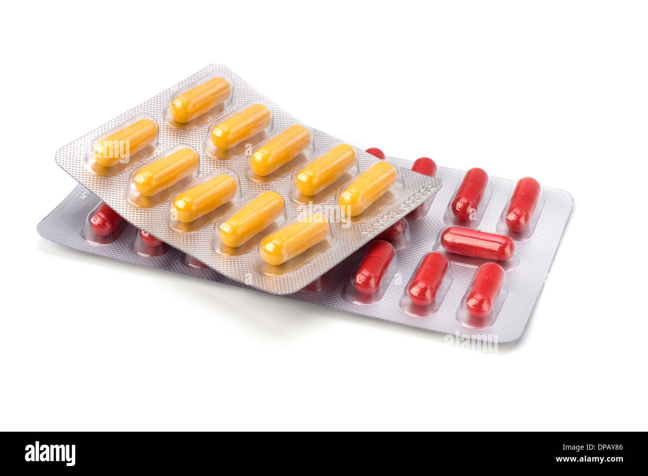 medical capsules isolated on white Stock Photo - Alamy