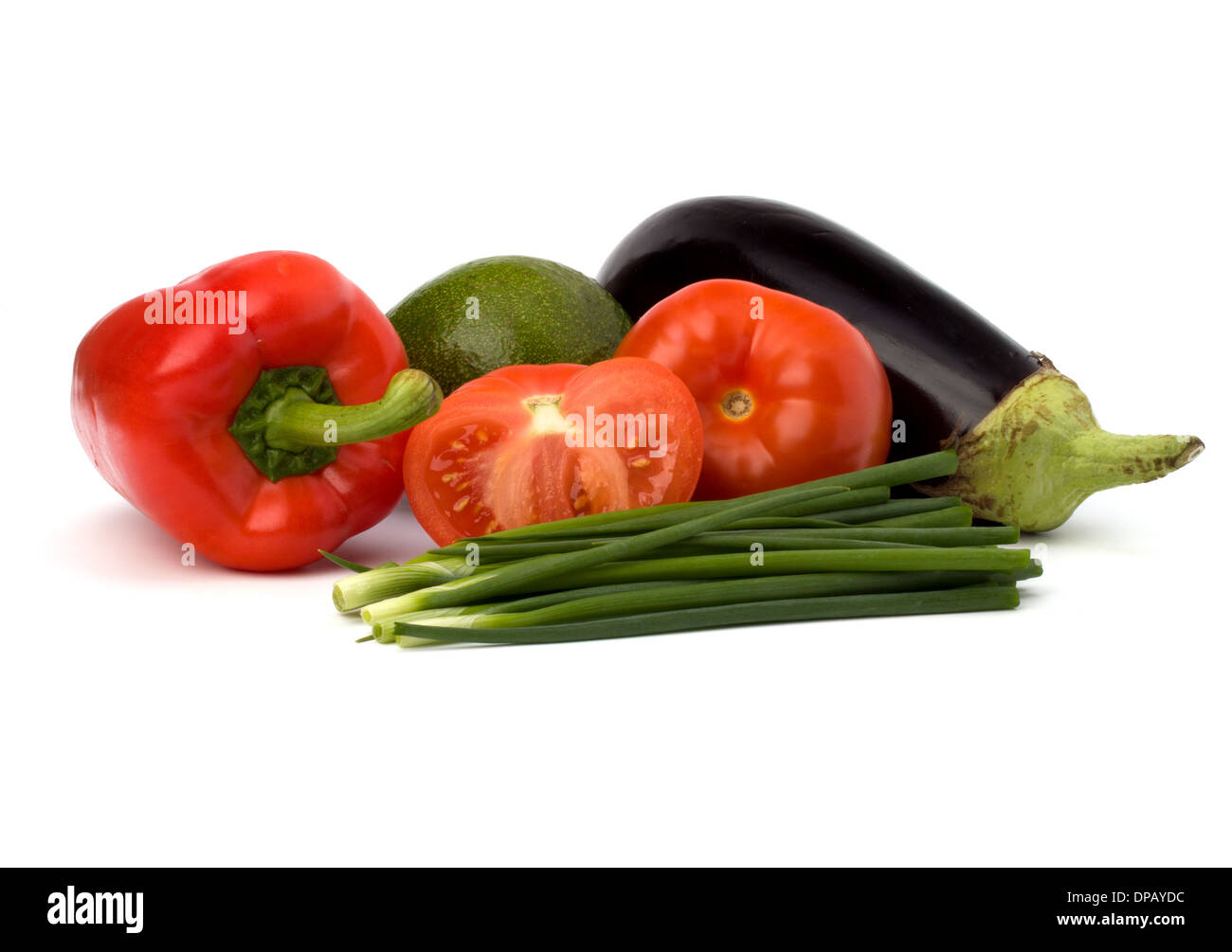 vegetables isolated on white background Stock Photo - Alamy