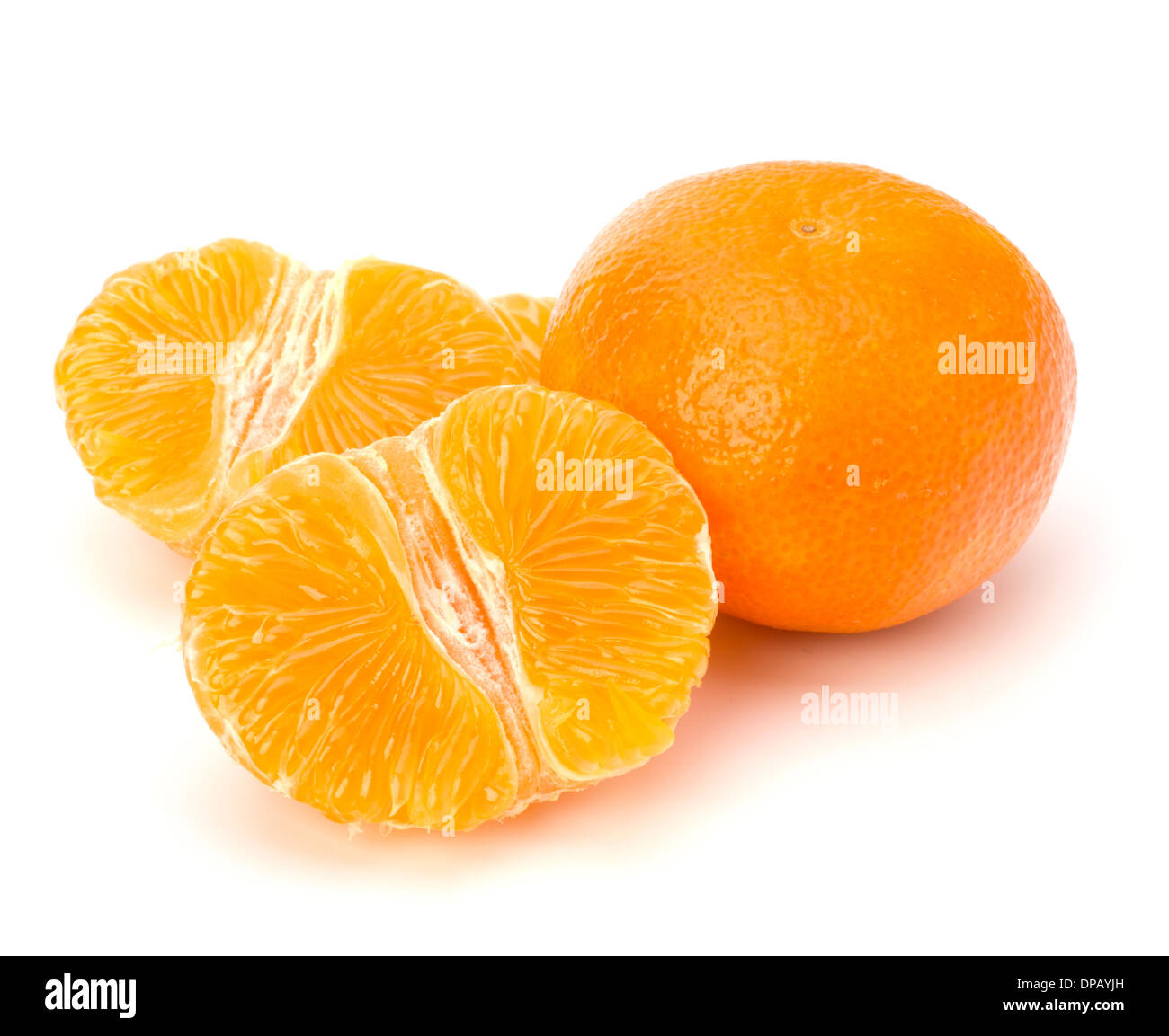Tangerine isolated on white background Stock Photo - Alamy