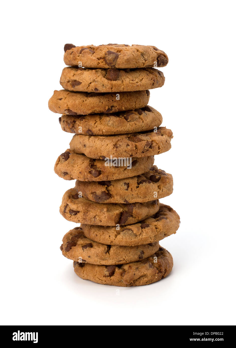 Chocolate homemade pastry cookies isolated on white background Stock ...