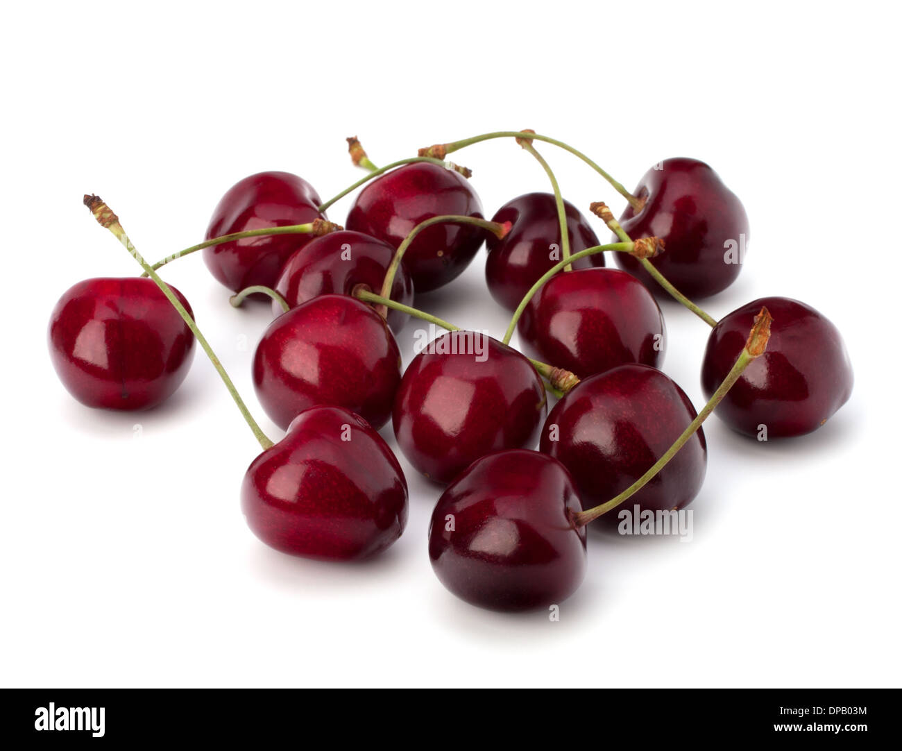 Cherry isolated on white background Stock Photo - Alamy