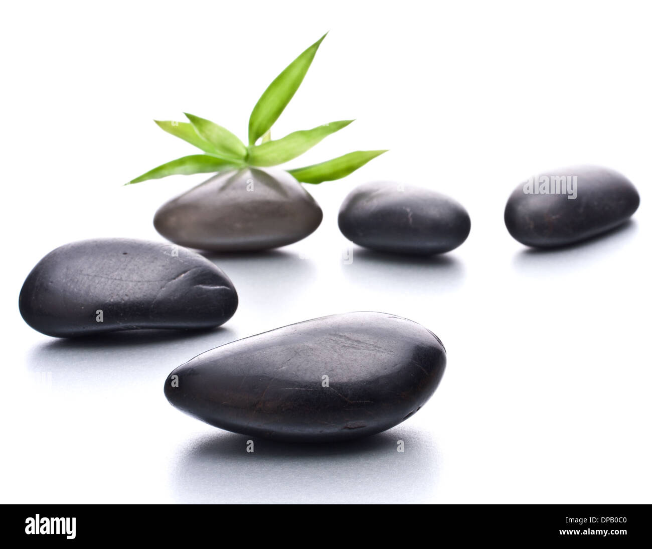 Zen pebbles. Stone spa and healthcare concept Stock Photo - Alamy