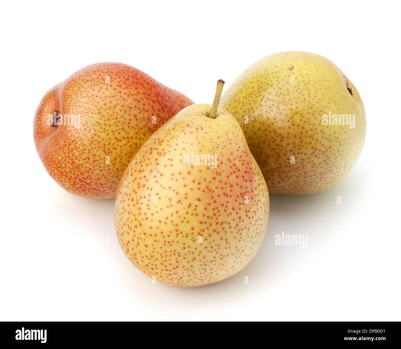 Pear fruits isolated on white background Stock Photo - Alamy
