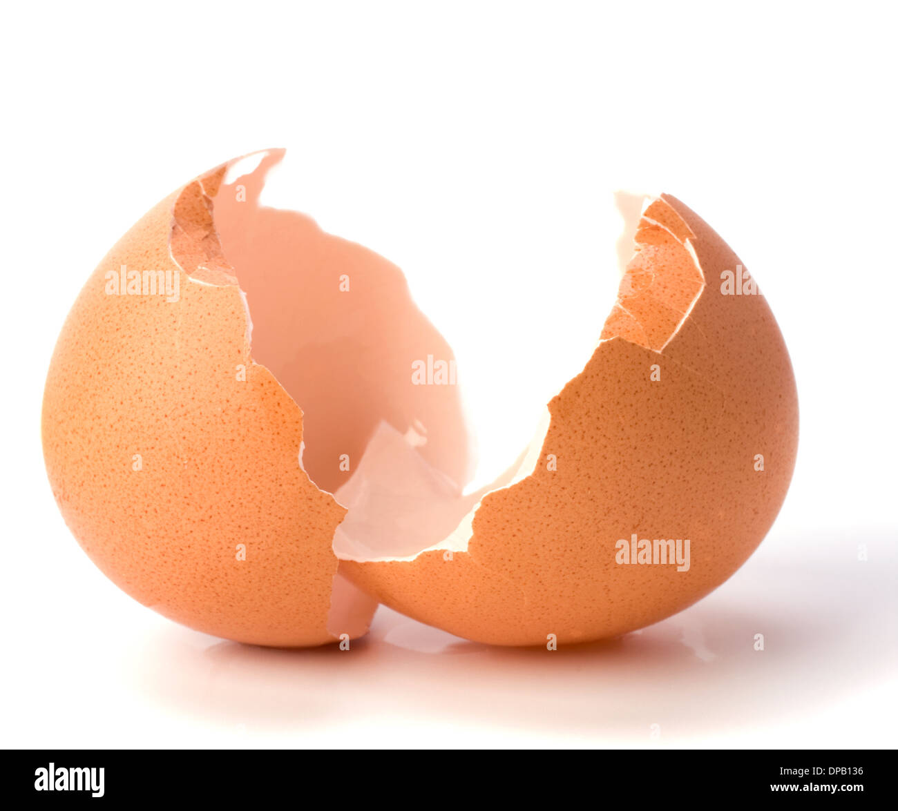 broken eggshell isolated on white background Stock Photo - Alamy