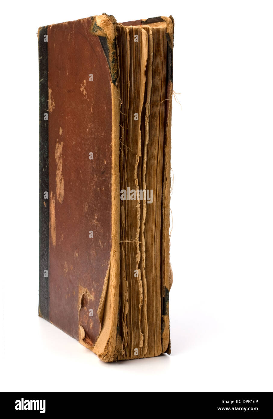 tattered book isolated on white background Stock Photo - Alamy