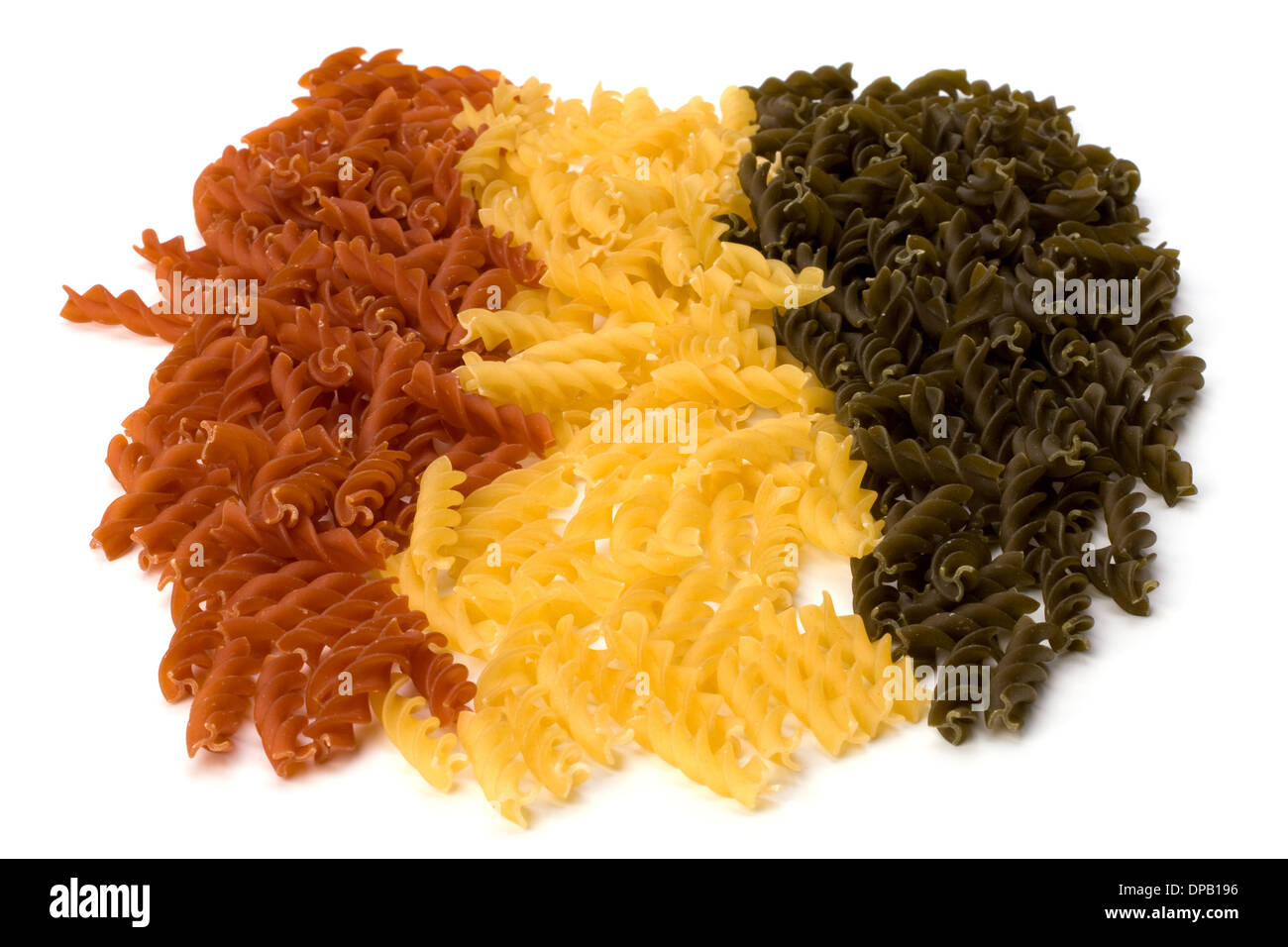 Italian pasta isolated on white background Stock Photo - Alamy