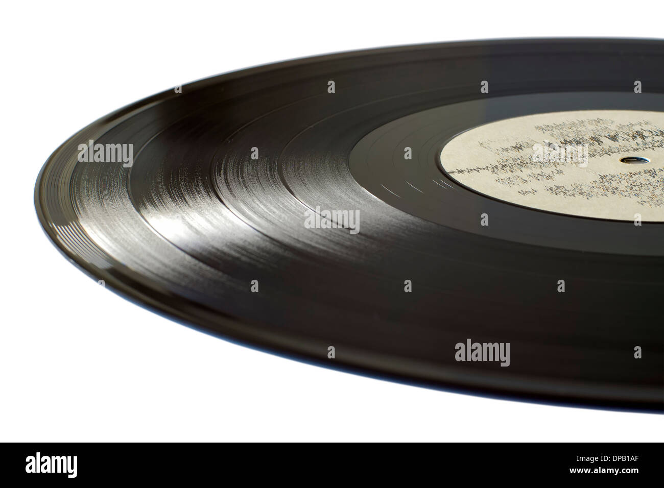 Vinyl record closeup on white Stock Photo - Alamy