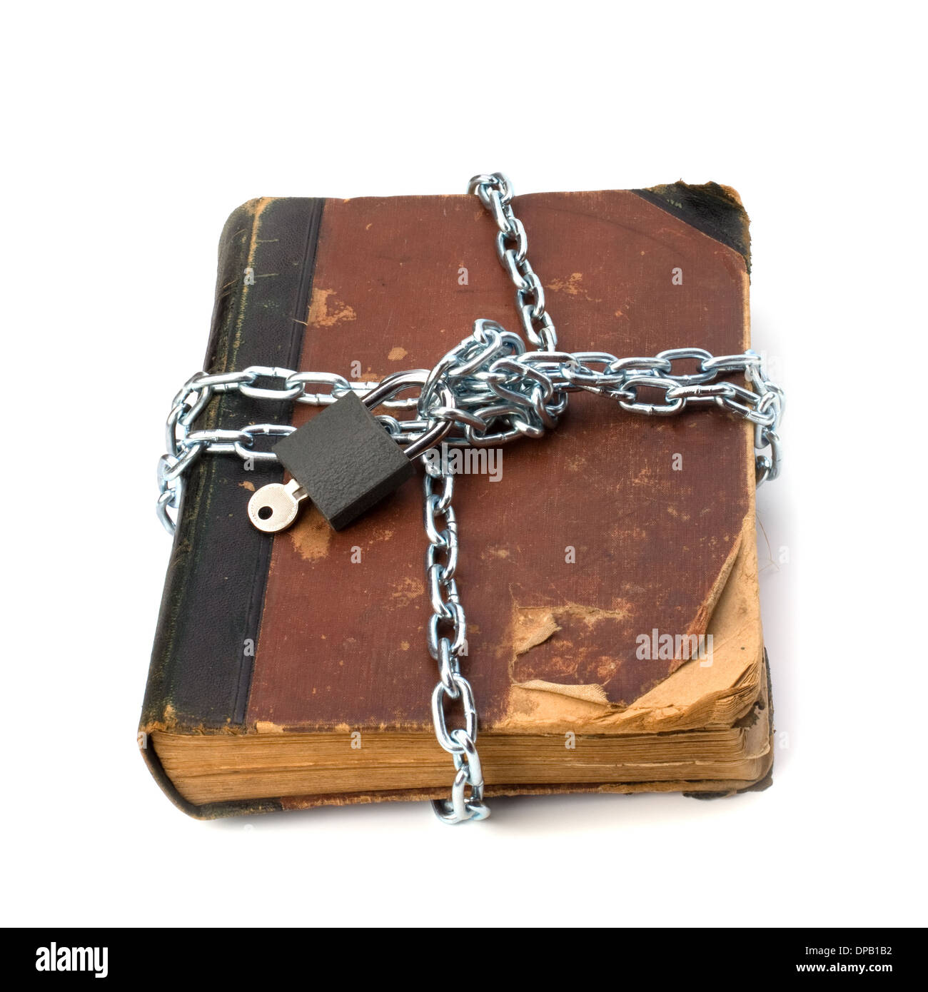 Old book padlock chain hi-res stock photography and images - Alamy