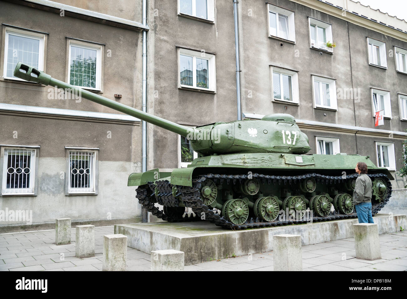 Tank from WWII, Nowa Huta, Krakow, Poland Stock Photo - Alamy