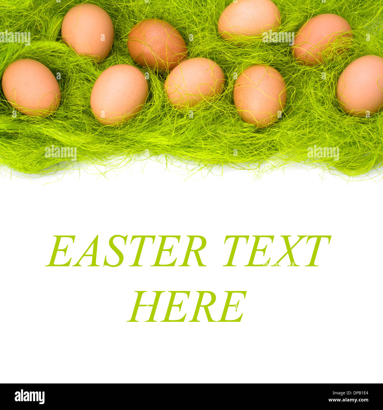 eggs border isolated on white background Stock Photo - Alamy