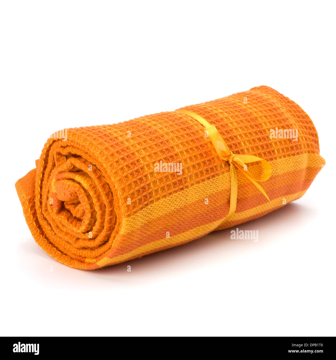 Towel roll isolated on white background Stock Photo - Alamy