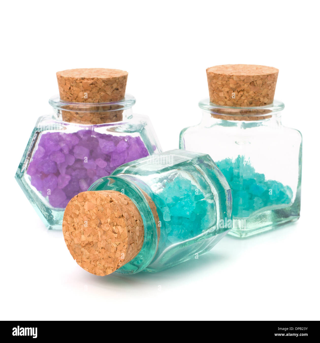 Aromatic natural mineral salt isolated on white background Stock Photo ...