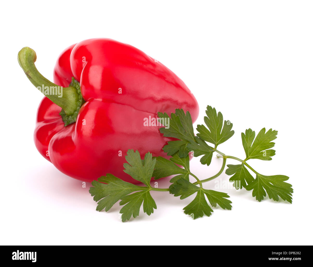 red pepper isolated on white background Stock Photo - Alamy