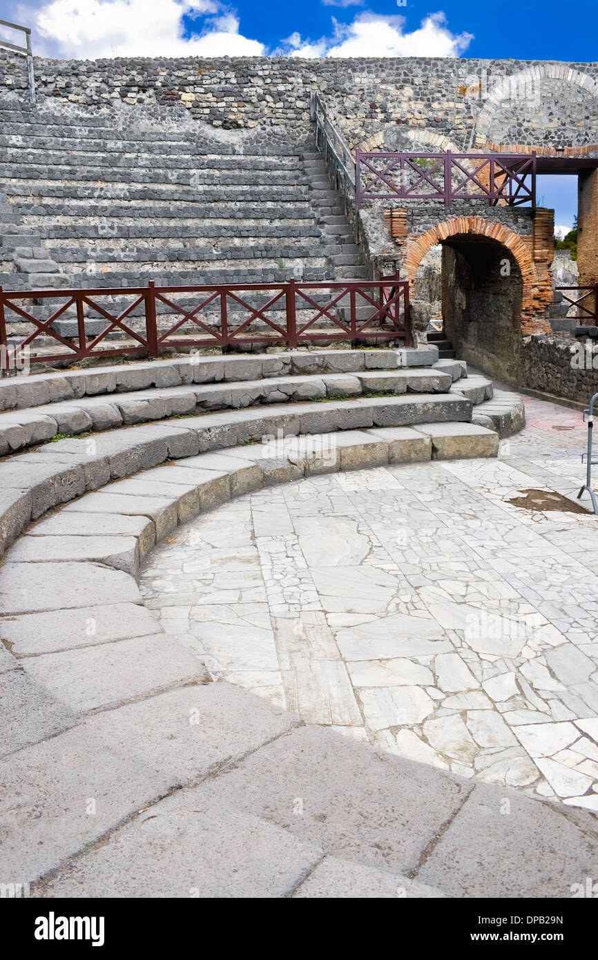 Small amphitheater in Pompeii Stock Photo - Alamy