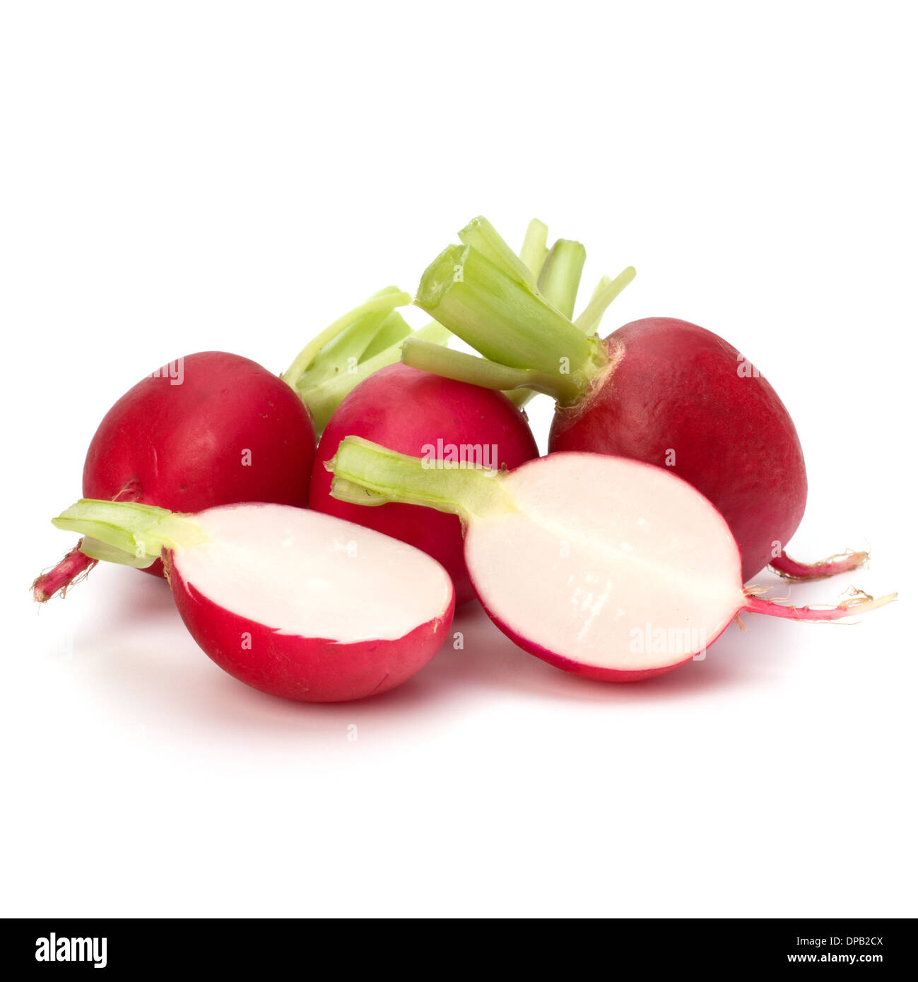 Small garden radish isolated on white background Stock Photo - Alamy