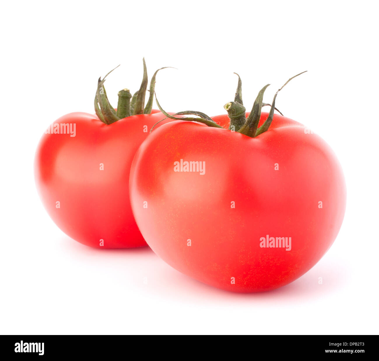 Two tomato vegetable isolated on white background cutout Stock Photo ...