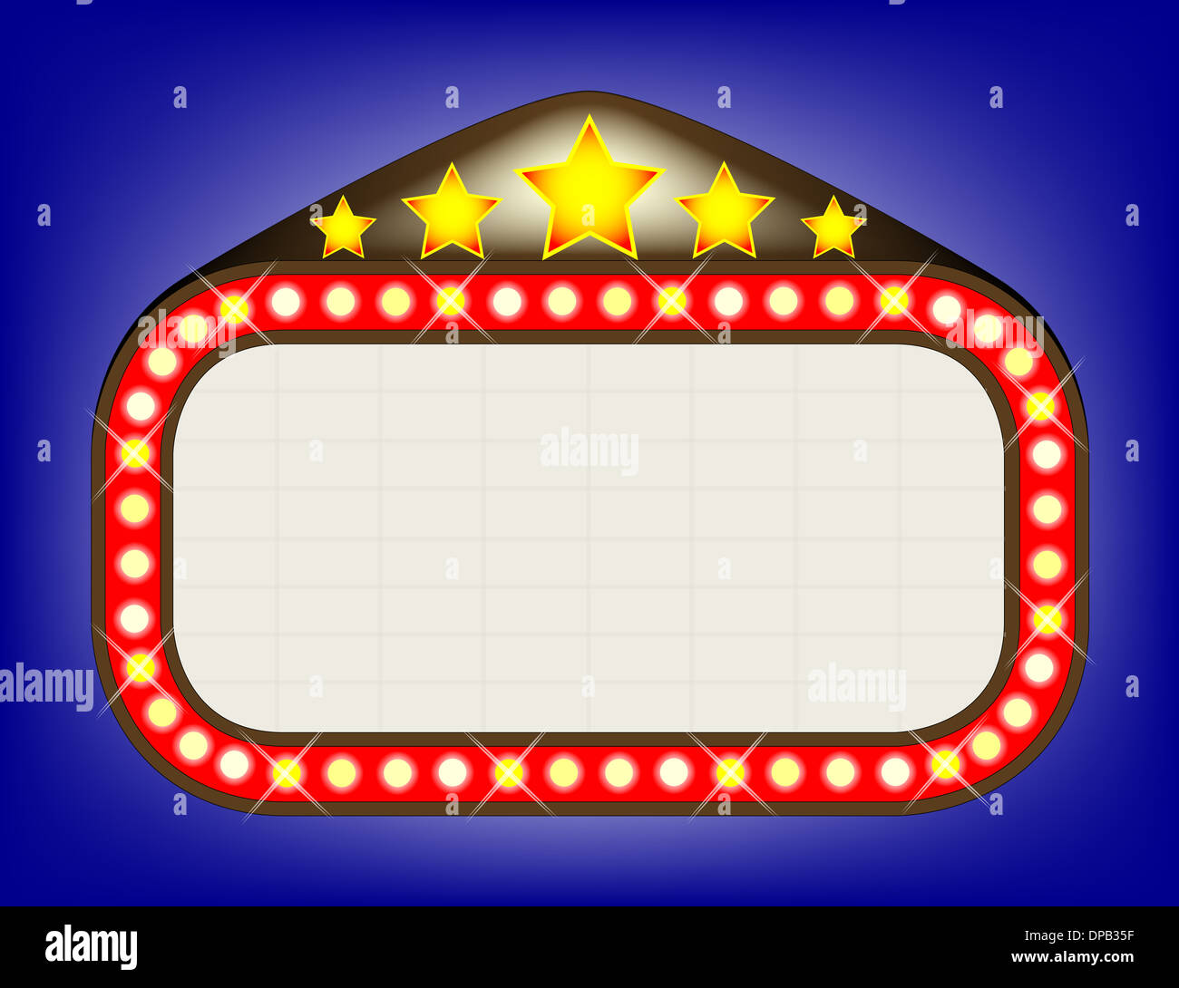 A blank movie theater marquee Stock Photo - Alamy